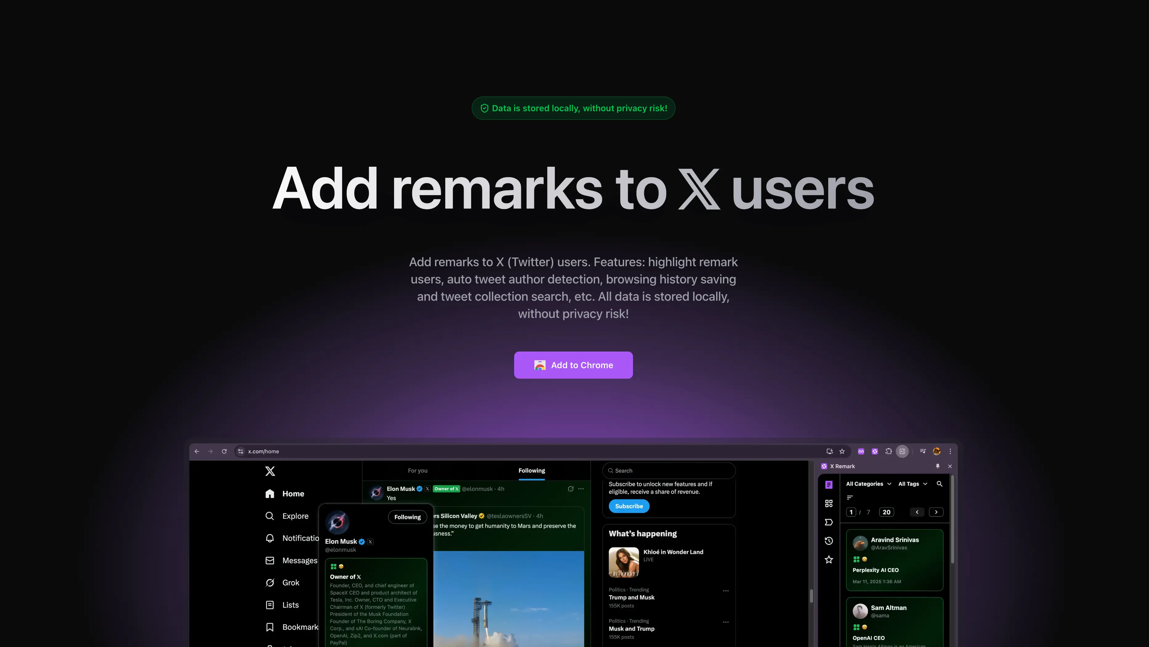 X Remark – Enhance Your X (Twitter) Experience with User Remarks and More